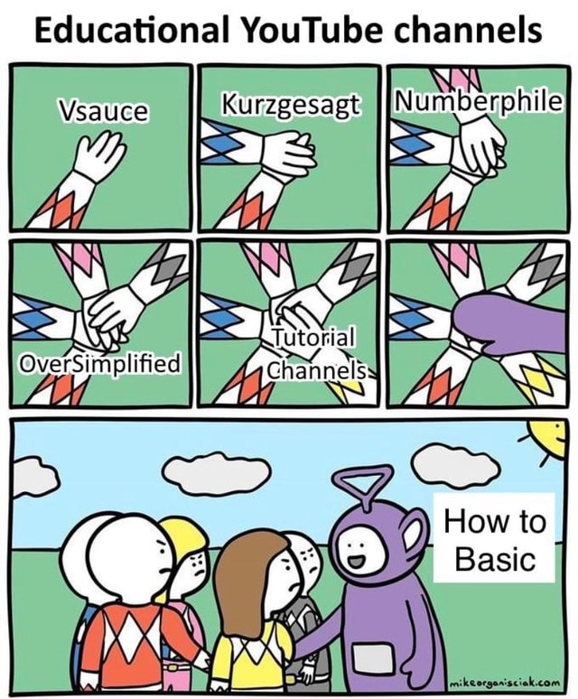 Educational YouTube channels Kurzgesagt Al OverSimplified Ah - iFunny