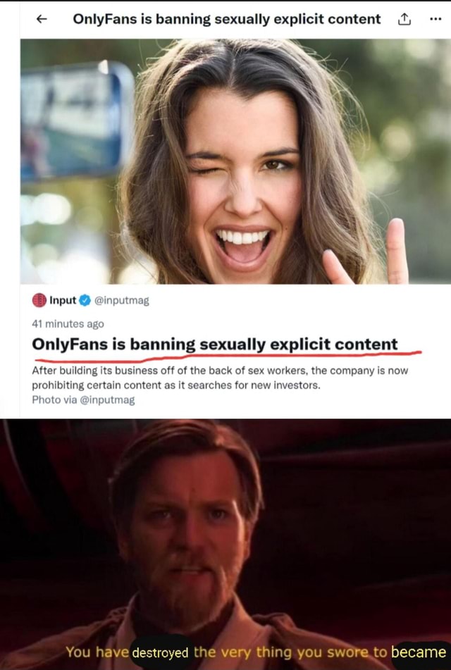 Onlvfans Is Banning Sexually Explicit Content Input Inputmag 41 Minute