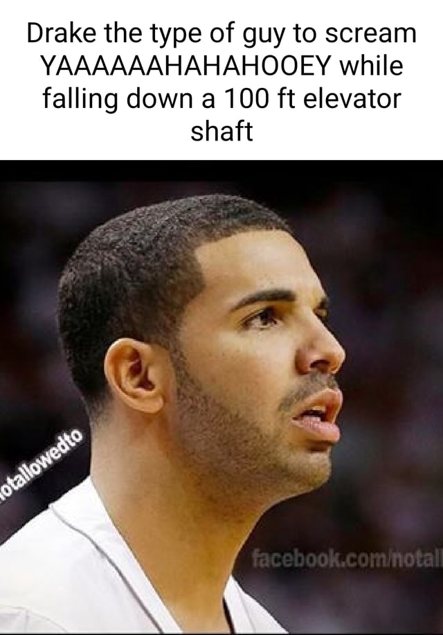 Drake the type of guy to scream YAAAAAAHAHAHOOEY while falling down a ...