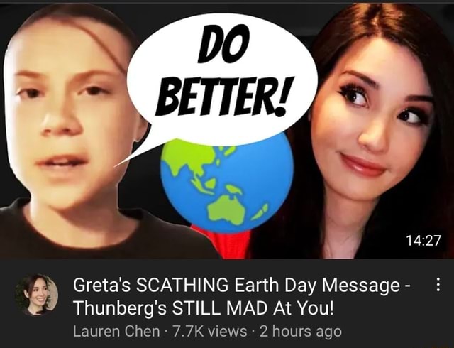 Greta's SCATHING Earth Day Message - Thunberg's STILL MAD At You ...