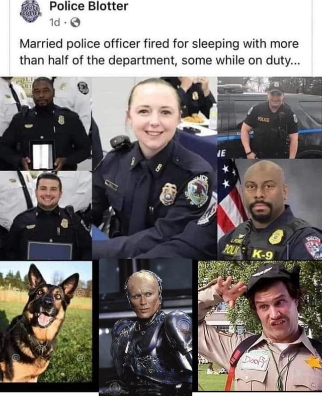 Police Blotter id-@ Married police officer fired for sleeping with more ...