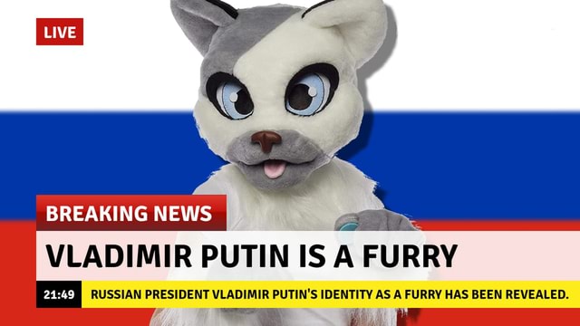 BREAKING NEWS VLADIMIR PUTIN IS A FURRY RUSSIAN PRESIDENT VLADIMIR ...