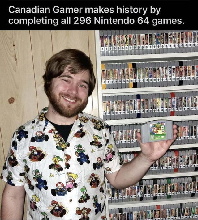Canadian Gamer makes history by completing all 296 Nintendo 64 games ...