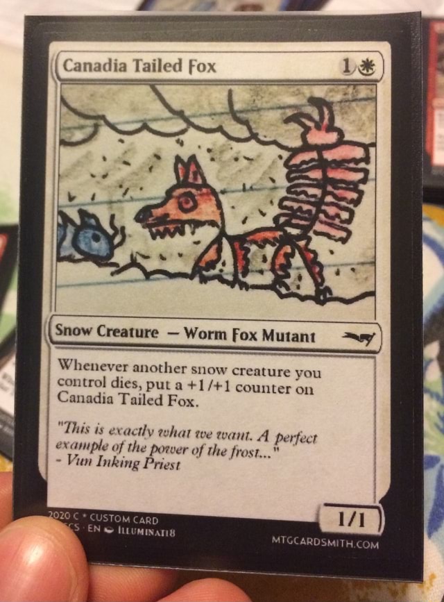 II Snow Creature Worm Fox Mutant Whenever another snow creature you ...