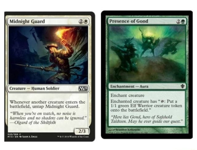 Midnight Guard Whenever another creature enters the battlefield, untap ...