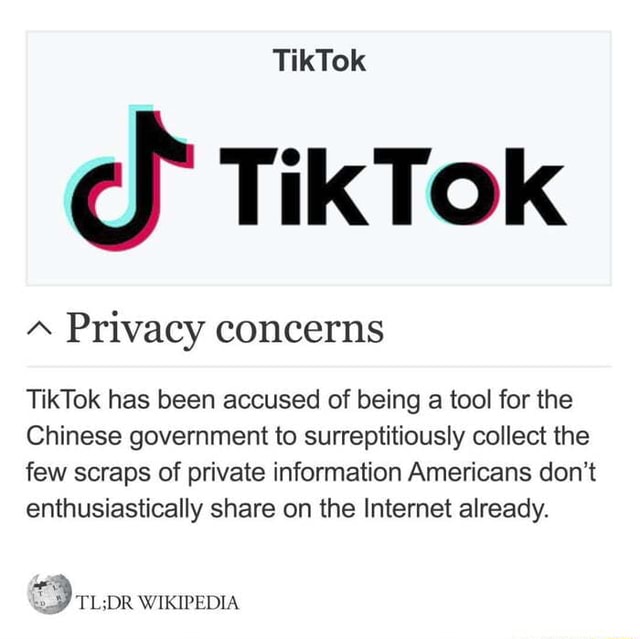 TikTok TikTok Privacy concerns TikTok has been accused of being a tool ...