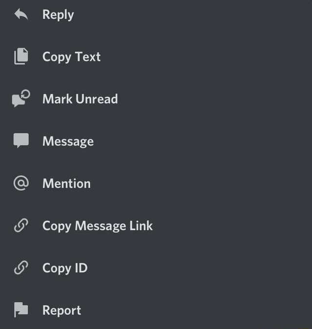 #discord - Reply Copy Text Mark Unread Message Mention Copy Message ...