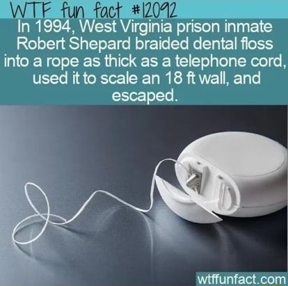 In 1994, West Virginia prison inmate Robert Shepard braided dental ...