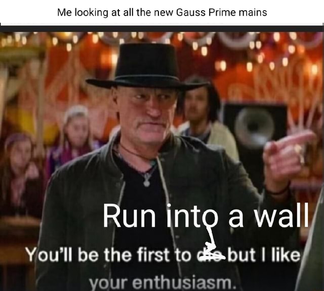 Me Looking At All The New Gauss Prime Mains Am Run Nt A Wall Youll Be The First To But I Like