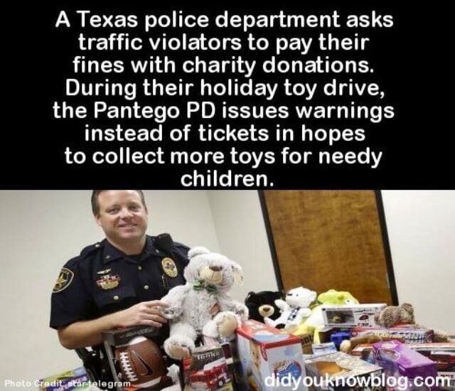 A Texas police department asks traffic violators to pay their fines ...