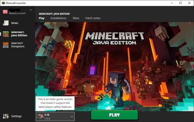 Mojan account MINECRAFT: JAVA EDITION Play Installation Skins_---Patch ...