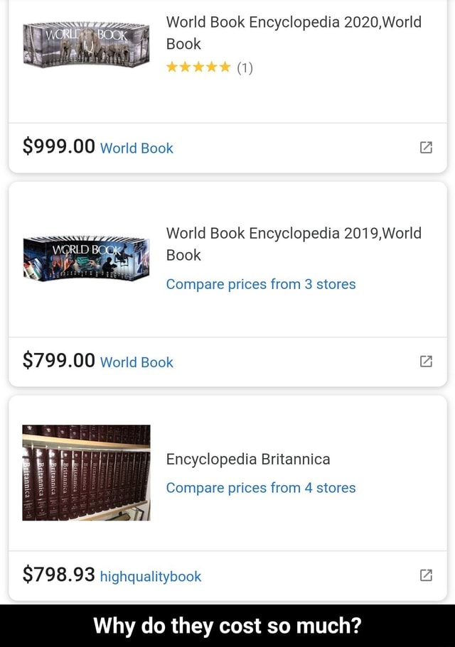 World Book Encyclopedia 2019,World Compare prices from 3 stores $799.00 ...
