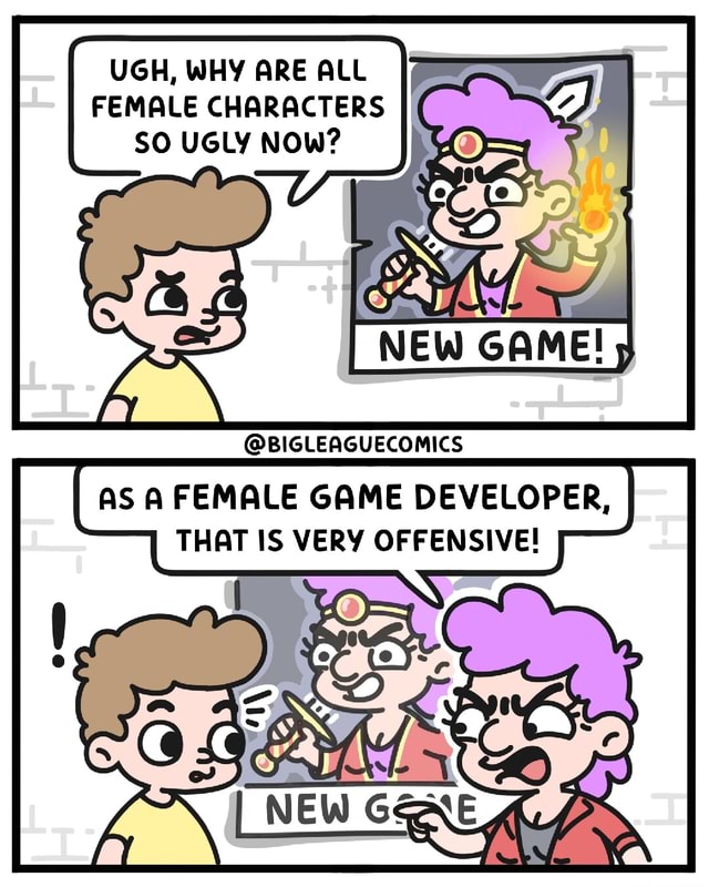 UGH, WHY ARE ALL FEMALE CHARACTERS SO UGLY NOW? NEW AS A FEMALE GAME ...
