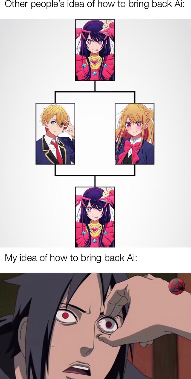 Other people's idea of now to bring back Al: I My idea of how to bring ...