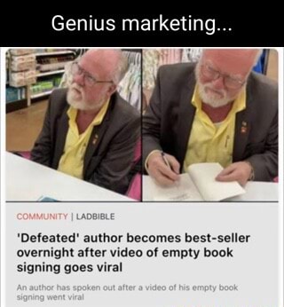 Genius marketing 'Defeated' author becomes best seller overnight after ...