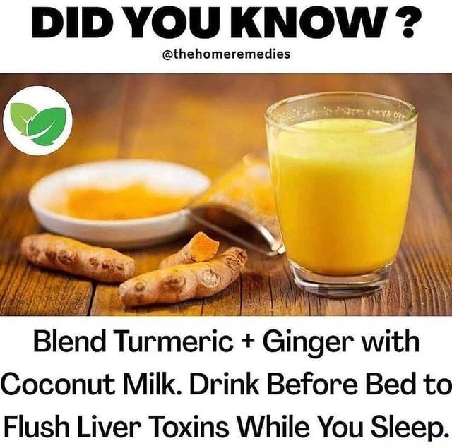DID YOU KNOW ? @thehomeremedies Blend Turmeric Ginger with Coconut Milk ...