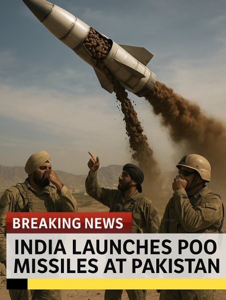 BREAKING NEWS INDIA LAUNCHES POO MISSILES AT PAKISTAN - iFunny