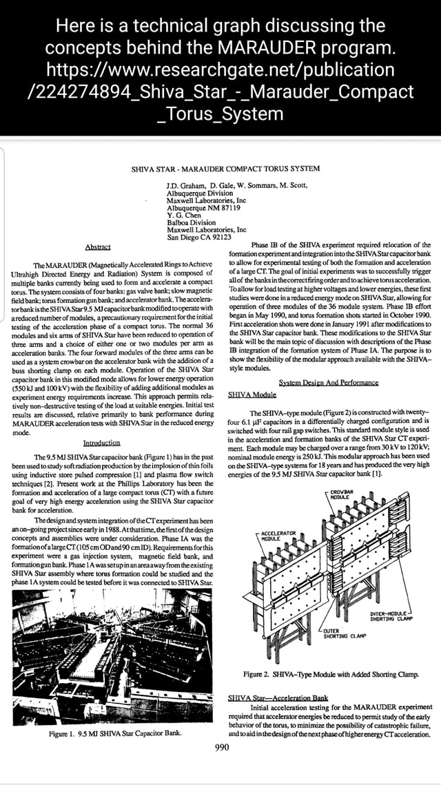 Here is a technical graph discussing the concepts behind the MARAUDER ...