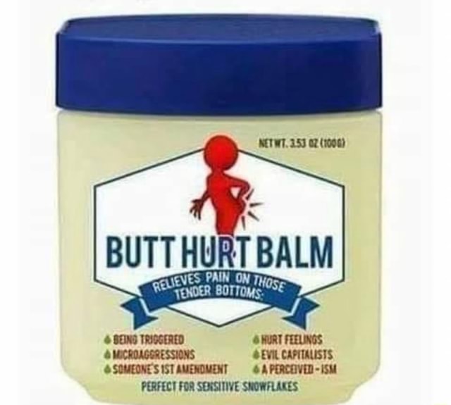 NET WT. 2.53 (1008) BUTT HURT BALM EVES PAIN ON BEING TRIGGERED HURT ...
