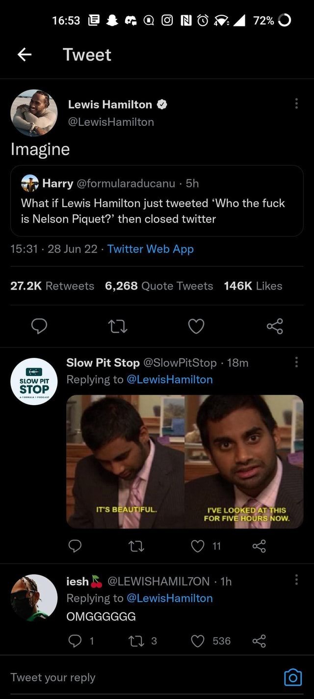 Tweet Lewis Hamilton @ @LewisHamilton Imagine Harry @formularaducanu ...