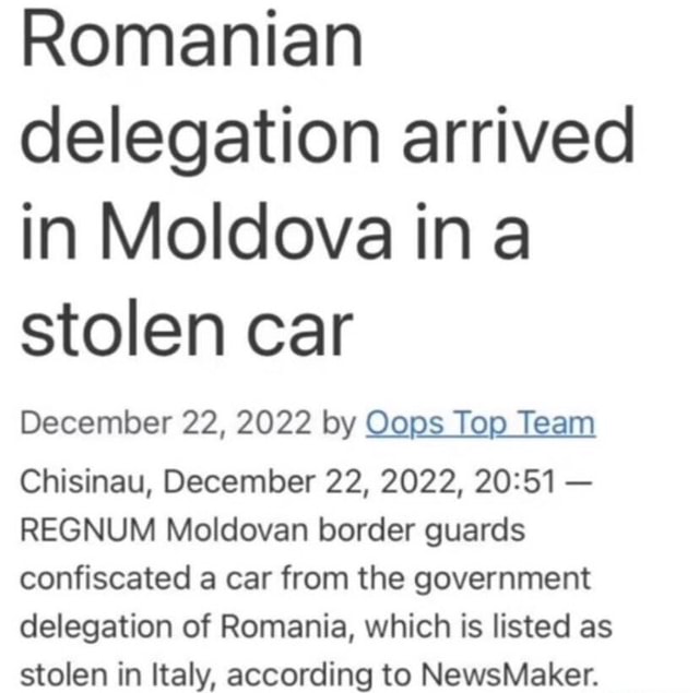 Not oc - the jokes write themselves - Romanian delegation arrived in ...