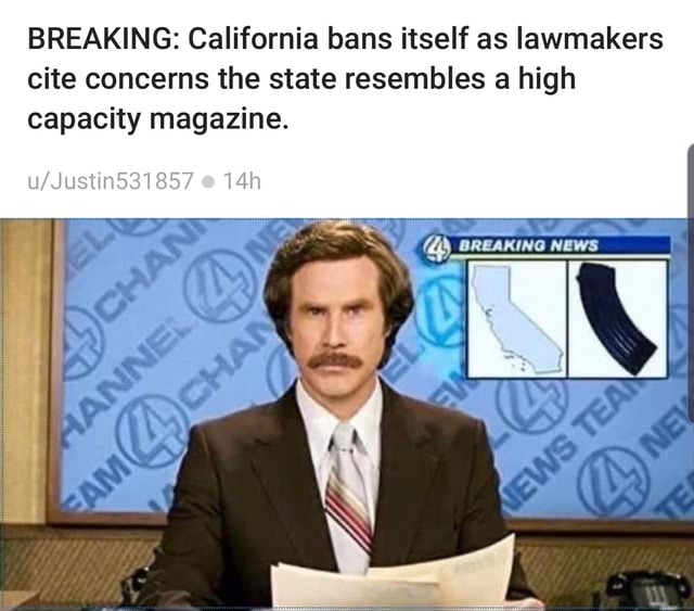 BREAKING: California bans itself as lawmakers cite concerns the state ...