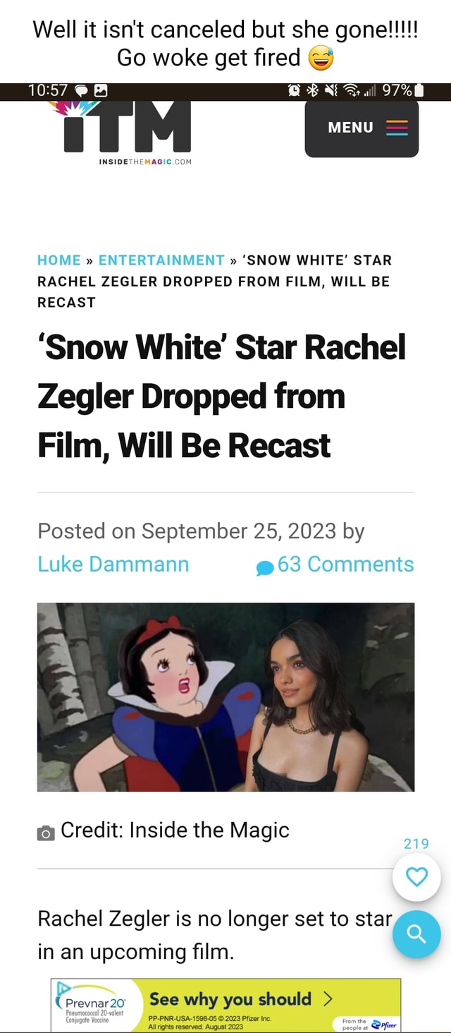 Well it isn't canceled but she Go woke get fired all MENU INSIDE AGC ...