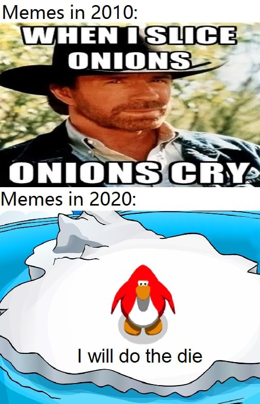 Memes in 2010: Memes in 2020: - iFunny