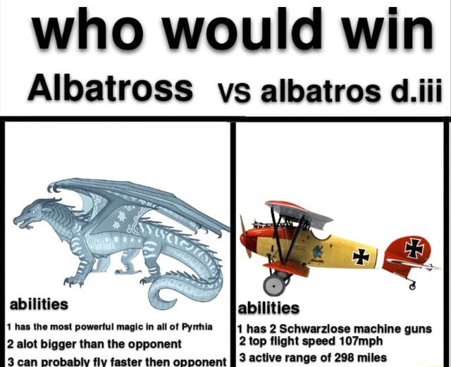 Who would win Albatross vs albatros d.iii abilities abilities has the ...