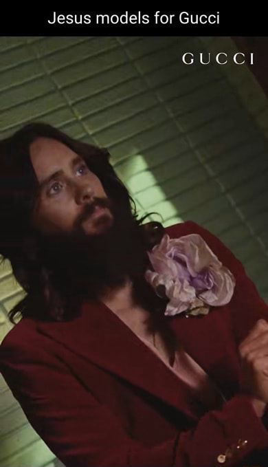 Jesus models for Gucci GUCCI - iFunny