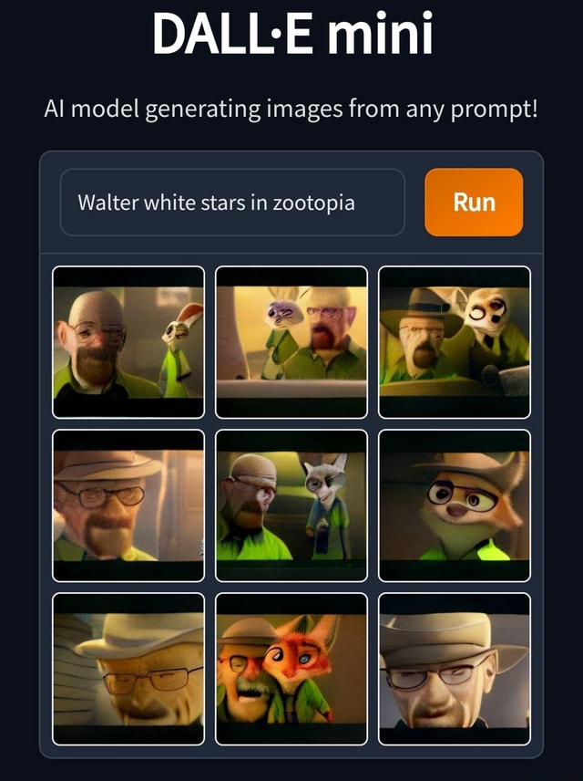 Mini Al model generating images from any prompt! Walter white stars in ...