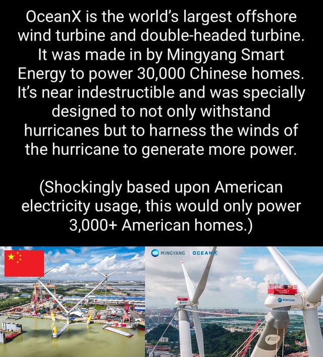 OceanxX is the world's largest offshore wind turbine and double-headed ...