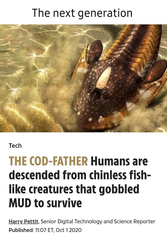 The next generation Tech THE COD-FATHER Humans are descended from ...