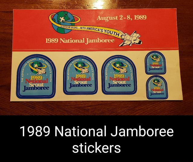 1989 National Jamboree stickers - iFunny