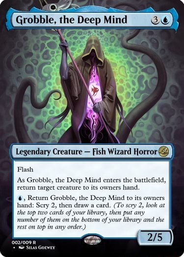 Grobble, the Deep Mind Legendary Creature - Fish Wizard Horror Flash As ...