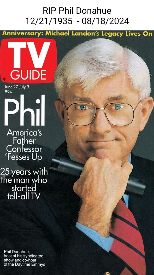 RIP Phil Donahue Anniversary: Michael Landon's Legacy Lives On TV GUIDE ...