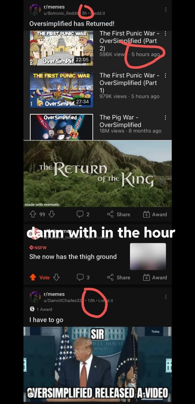 Sh edd.it has Returned! 2) The First Punic War - : OverSimplified (Part ...