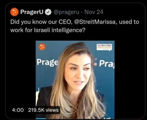 PragerU @prageru Nov 24 Did you know our CEO, @StreitMarissa, used to ...