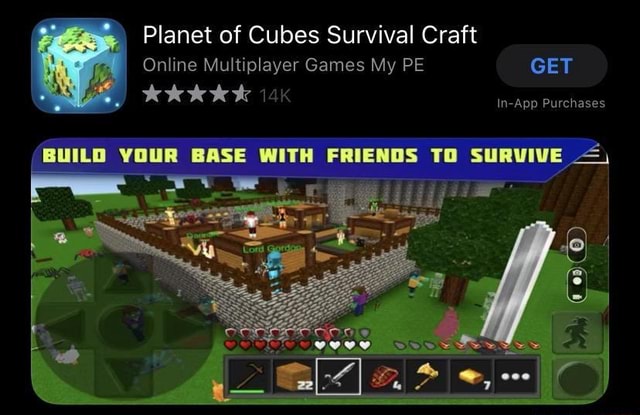 Planet of Cubes Survival Craft Online Multiplayer Games My PE GET In ...