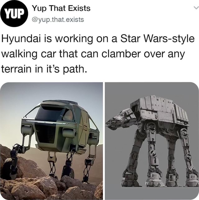 Hyundai is working on a Star Wars- walking car that can clamber over ...