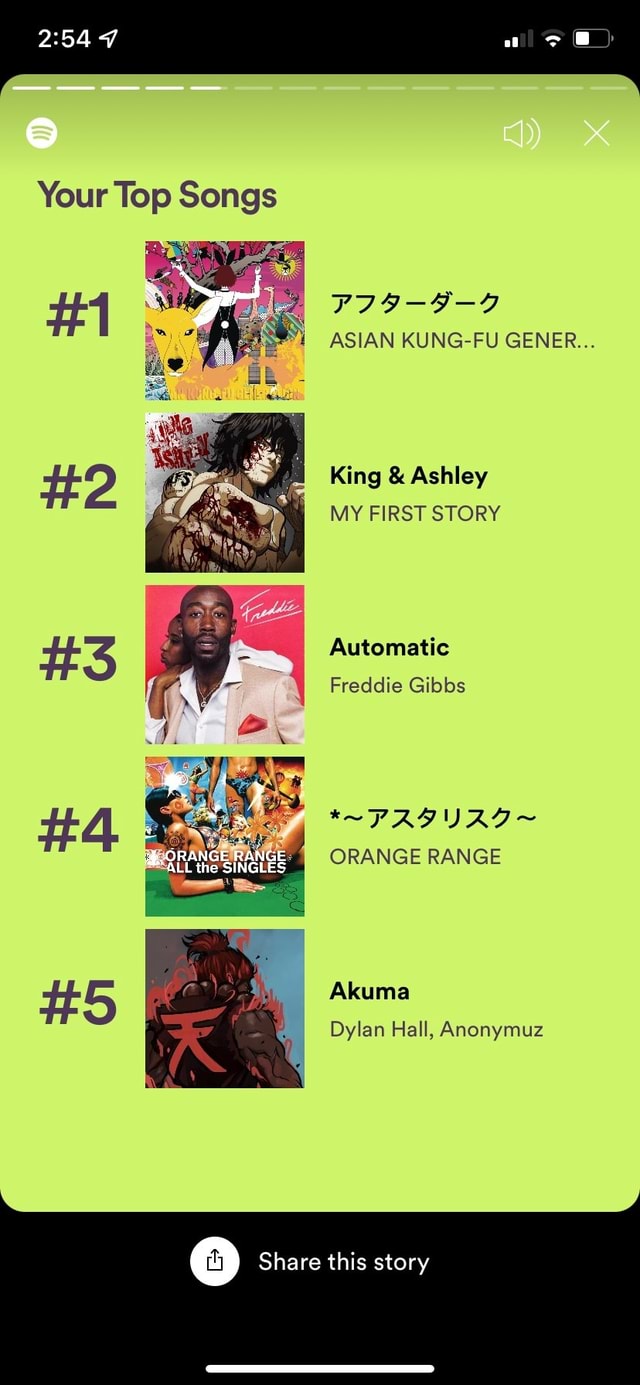 SS Your Top Songs ASIAN KUNG-FU GENER... King & Ashley MY FIRST STORY ...