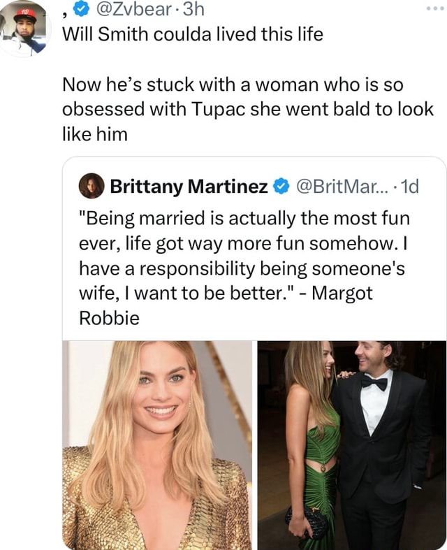 @Zvbear-3h Will Smith coulda lived this life Now he's stuck with a ...