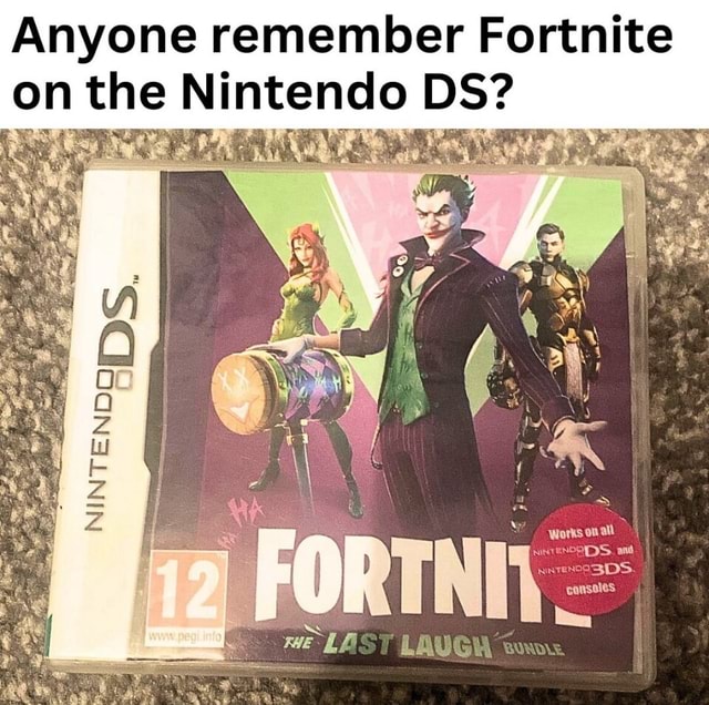 Anyone remember Fortnite on the Nintendo DS? Works on all and SDS ...