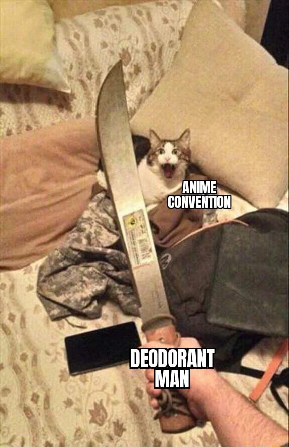 ANIME GONVENTION DEODORANT MAN - iFunny