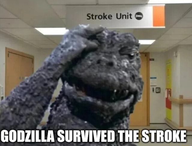 Stroke Unit GODZILLA SURVIVED THE STROKE - iFunny