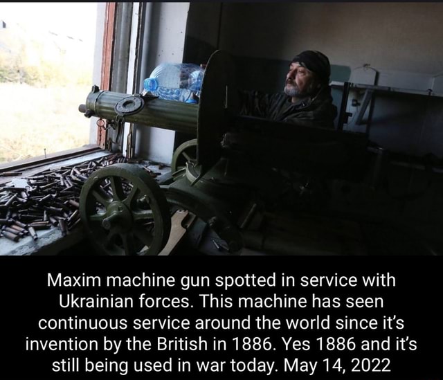 Maxim machine gun spotted in service with Ukrainian forces. This ...
