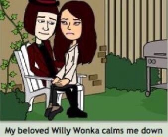 My beloved Willy Wonka calms me down - iFunny