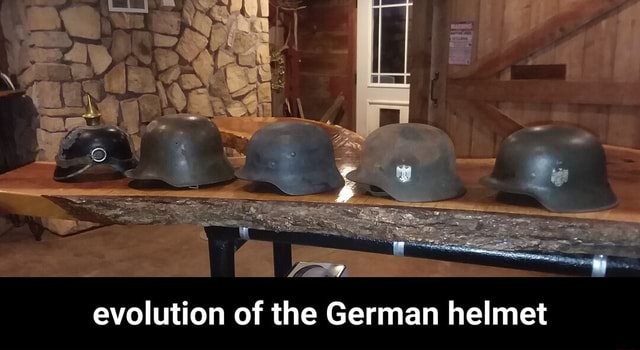 Evolution of the German helmet - evolution of the German helmet - iFunny