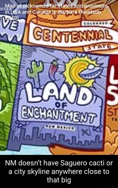 Map of nighnanns for states are: provances in ance foe em wia fe NM ...