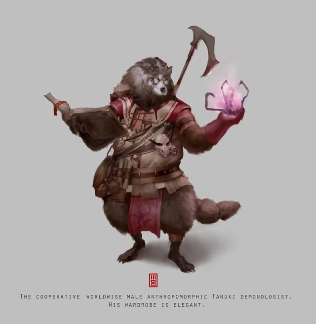 THE COOPERATIVE. WORLDWISE MALE ANTHROPOMORPHIC TANUKI DEMONOLOGIST ...